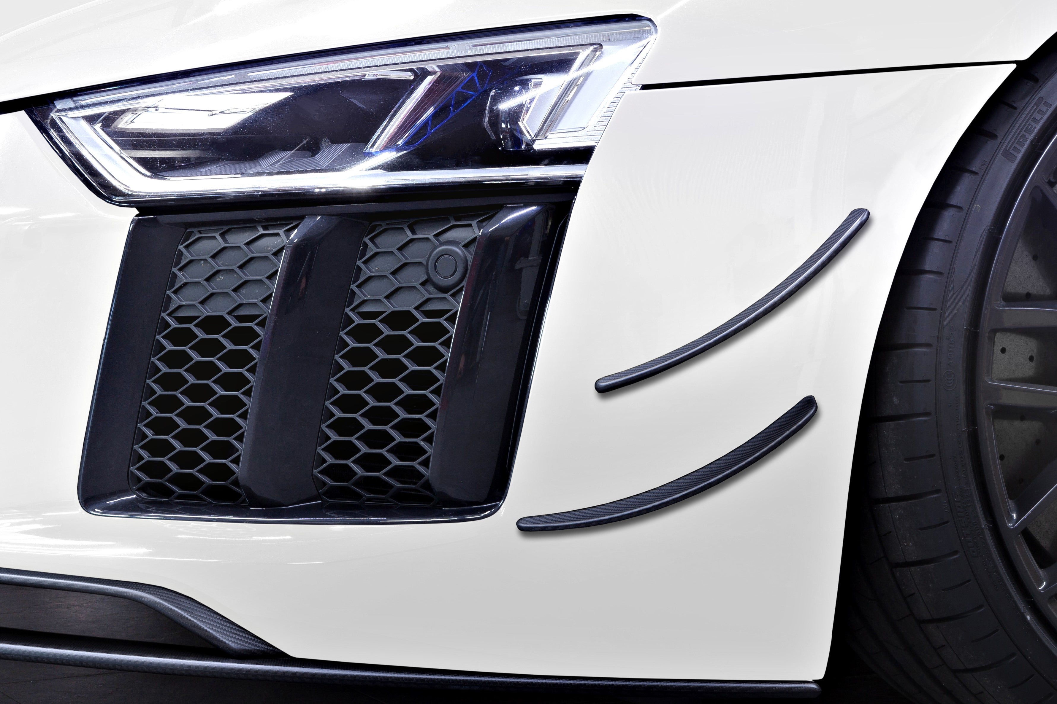 Audi R8 (Gen2) - Carbon Fiber Front Fins – Capristo Exhaust