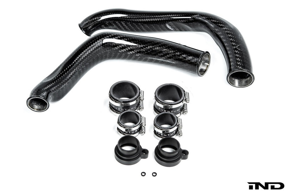 Eventuri BMW F8X M2C M3 M4 S55 Black Carbon Charge Pipe Set - Gloss ...