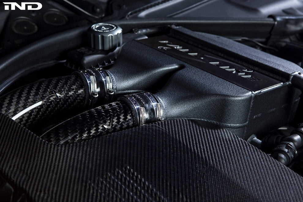 Eventuri BMW F8X M2C M3 M4 S55 Black Carbon Charge Pipe Set - Gloss ...