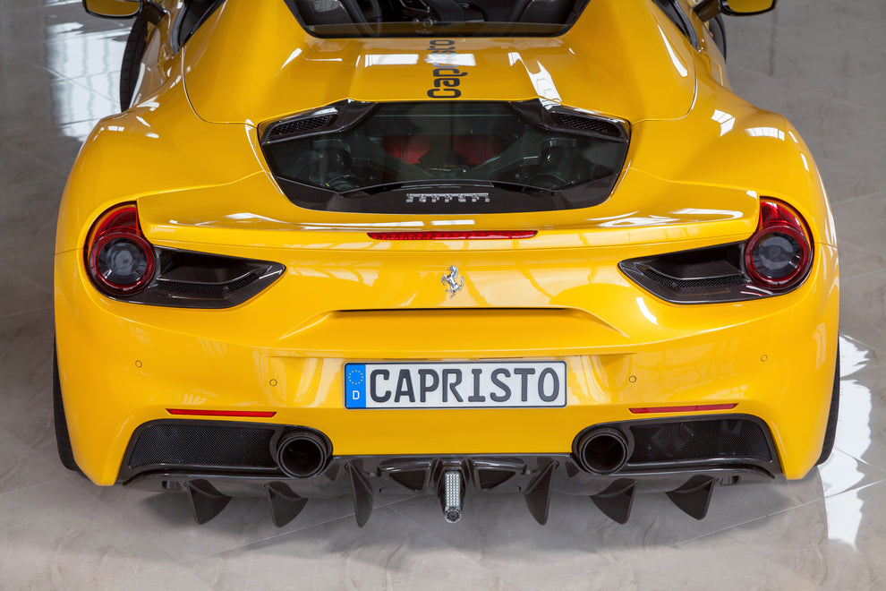 Ferrari 488 - Carbon Fiber Rear Diffuser – Capristo Exhaust