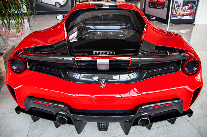 Ferrari 488 Pista - Carbon Fiber Rear Bumper – Capristo Exhaust